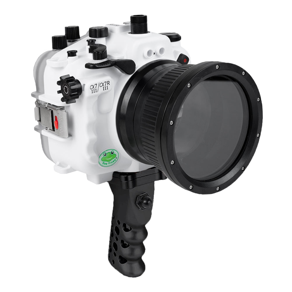 Seafrogs Salted line Sony A7III/A7RIII housing flat port, shutter grip ...