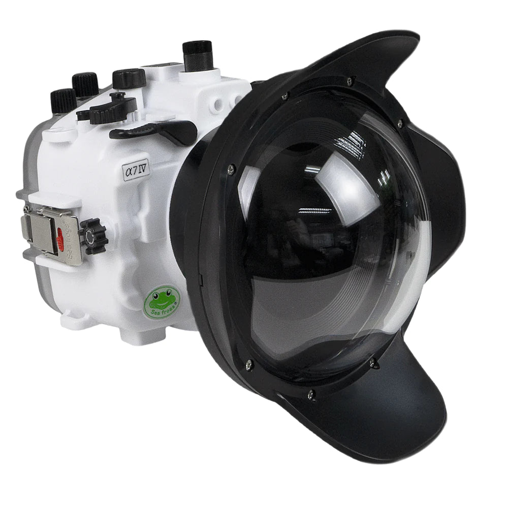 Sea frogs for Sony A7 IV Salted Line housing with 6" Dome port White ...