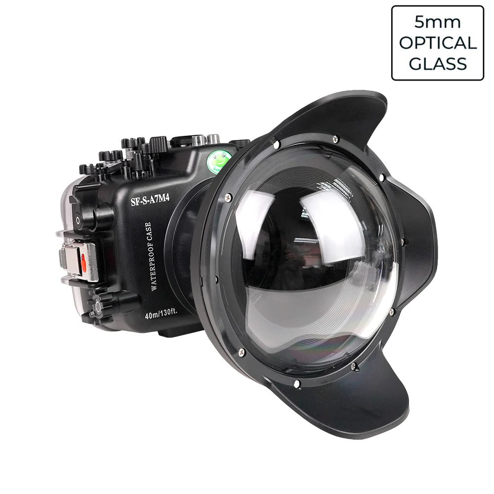 Sony A7 IV NG 40M/130FT Underwater camera housing with 6" Glass Dome p ...